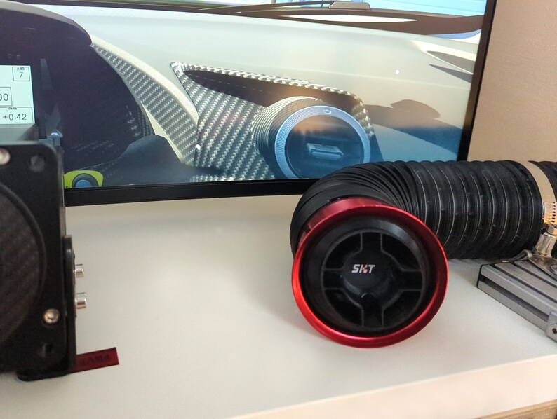 SKT Adjustable Air Duct for Sim Racing Airflow Amplifier Adjustable in ...