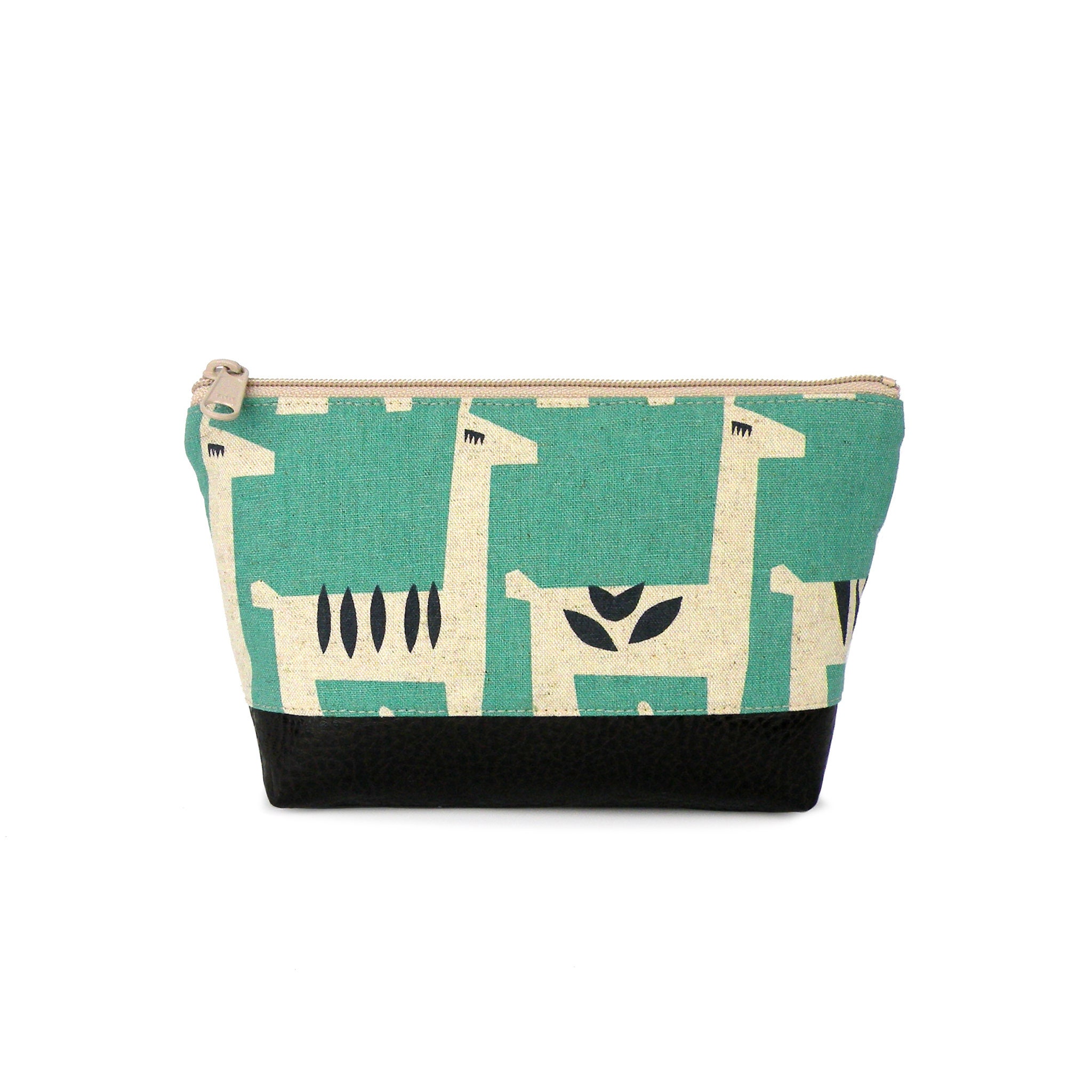 Teal Llama Organizer Plastic No Mess Lining Vegan Cosmetic - Etsy