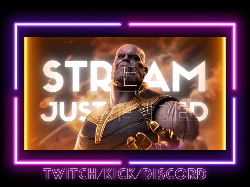 Anime Character Overlay Pre-made Twitch Streamlabs OBS Overlay Animated ...