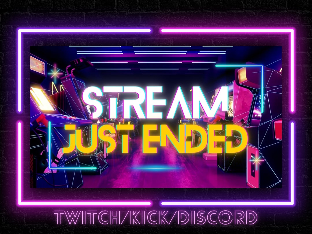 Animated Arcade Twitch Overlay Stream Package Stream Overlay Twitch ...