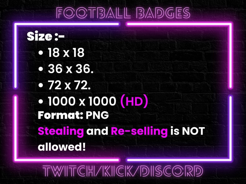 Football Twitch Sub Badges / Bit Badges / Streamer / Youtube / Cheer ...
