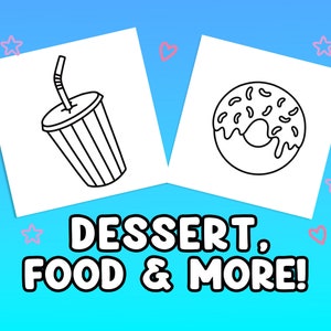 40 Bold and Easy Coloring Pages for Kids and Adults: Food Truck Eats ...