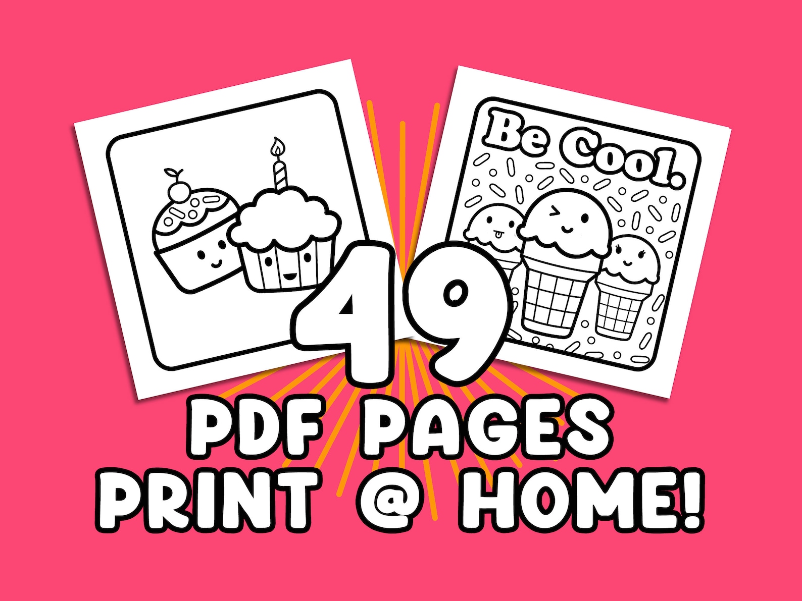 49 Bold and Easy Coloring Pages for Adults and Kids: the Sweetest ...
