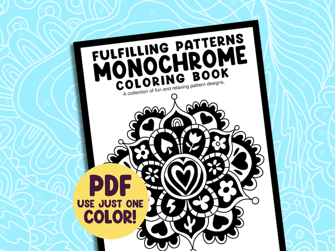 Monochrome Coloring Book Pages—digital Download—40 Mindful Zentangle ...