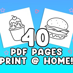 40 Bold and Easy Coloring Pages for Kids and Adults: Food Truck Eats ...