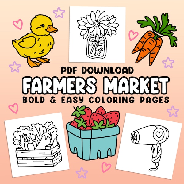 Bold and Easy Coloring - Etsy