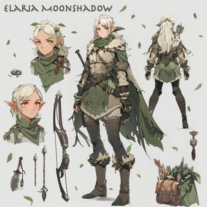 Character Reference Sheet, Dnd Character Commission, Personalized ...