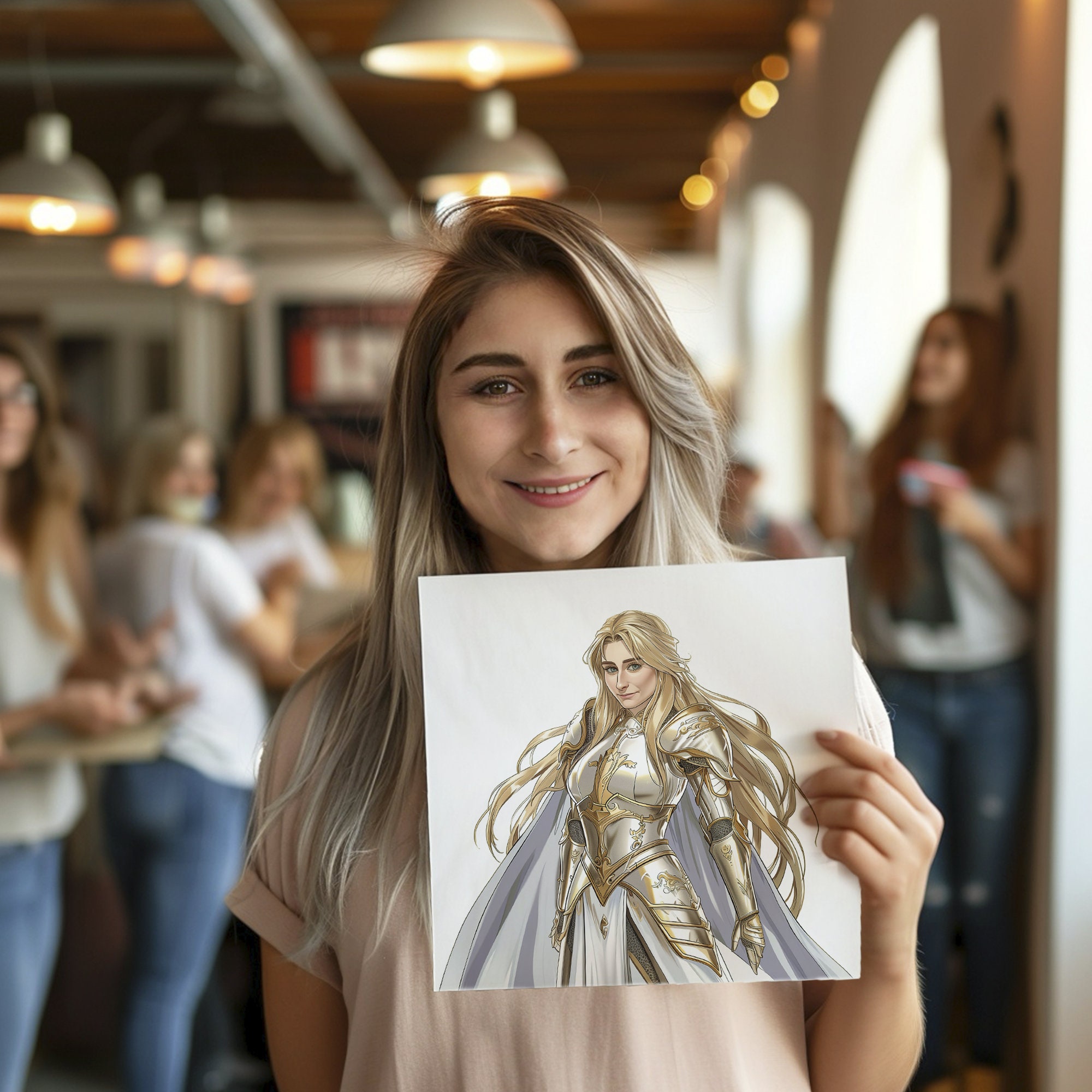 Dnd Custom Character Portrait From Photo, Fantasy Female Character ...