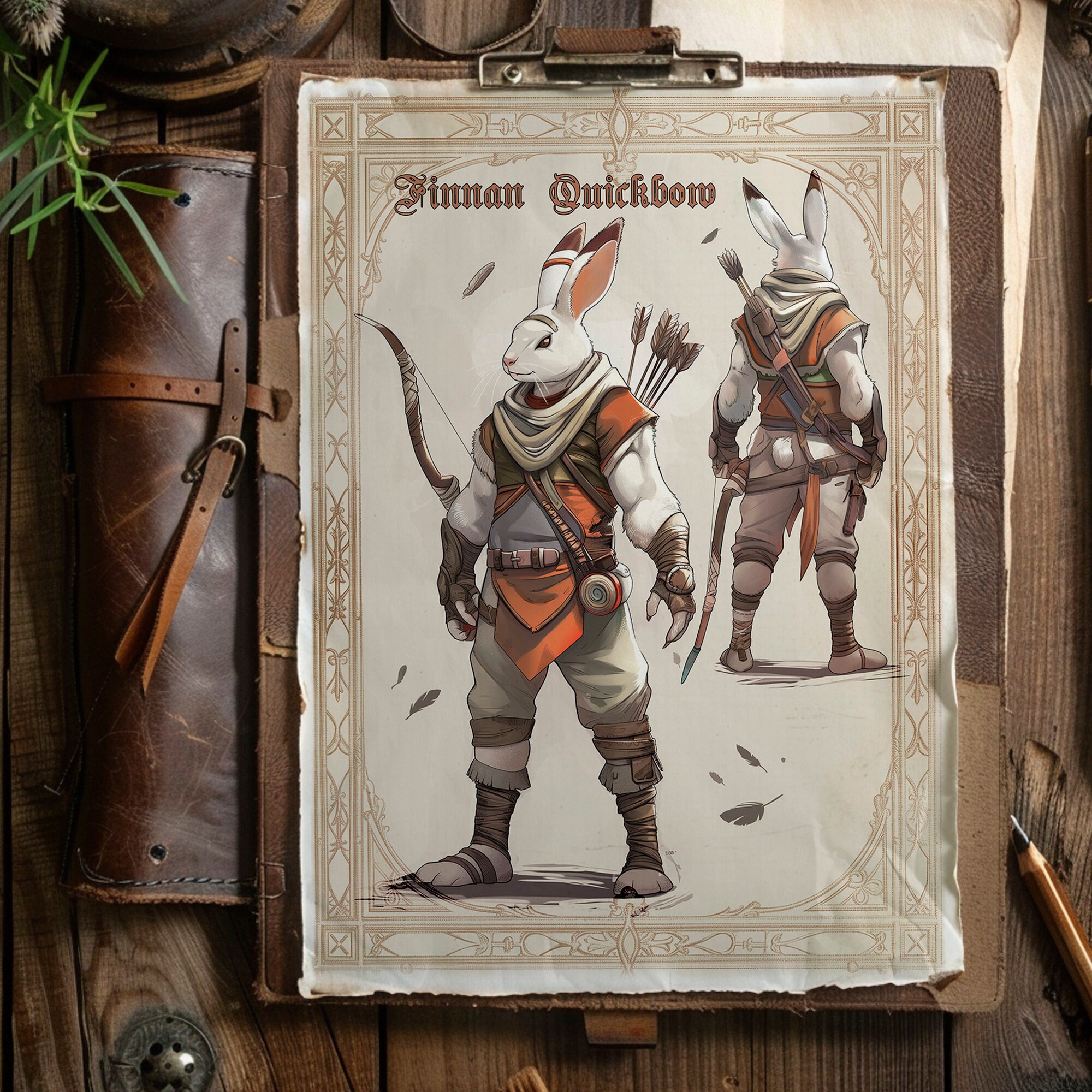 Custom Character Commission Dnd, Female Elven Druid Fantasy Anime ...