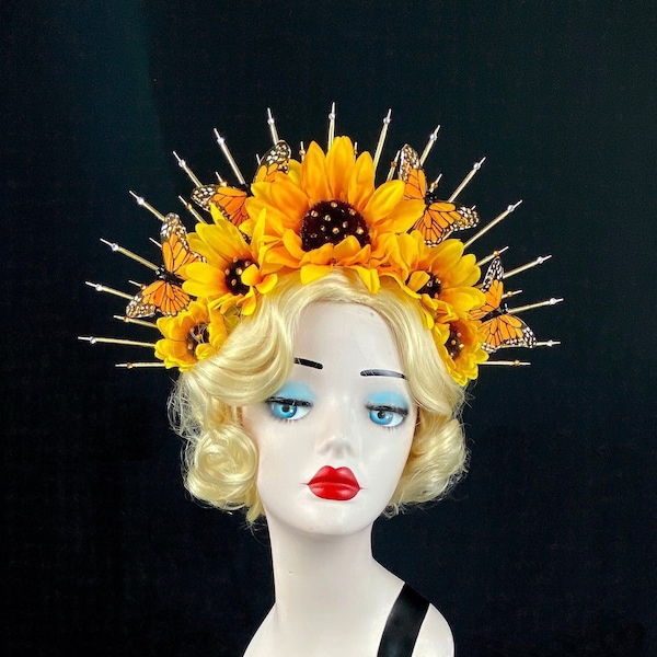 Sunflower Crown - Etsy