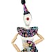 Harlequin Clown Costume Set, Hat, Collar, Cuffs, Multicolored - Etsy