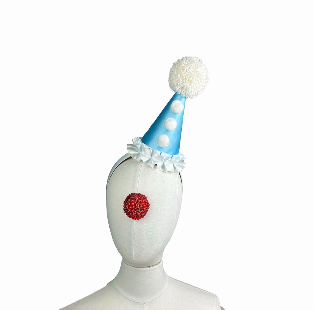 Light Blue Clown Hat, Cute Clown Costume, Cirque Costume, Kid's ...