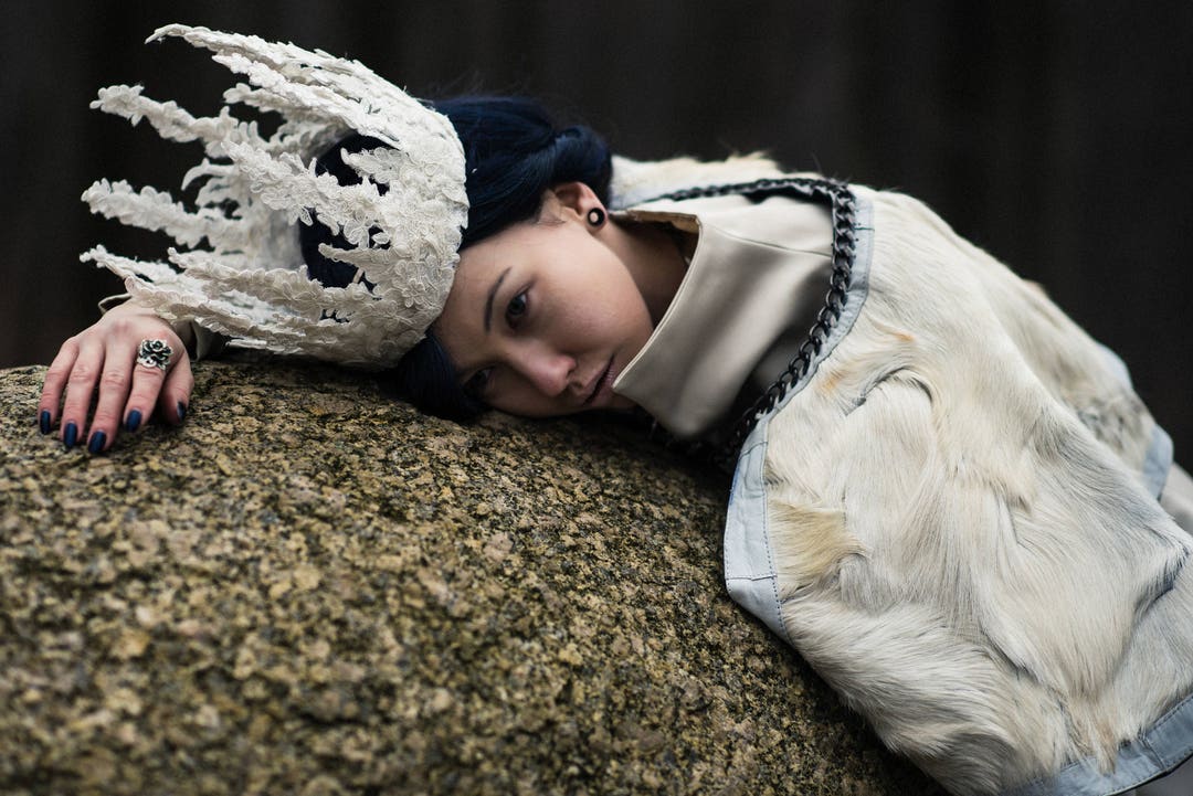 Ivory White Lace Crown, Bridal Headpiece, Princess Bride, Snow Queen ...