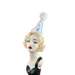 Light Pink and Blue Clown Hat, Scary Clown Costume, Cirque Costume, Kid ...