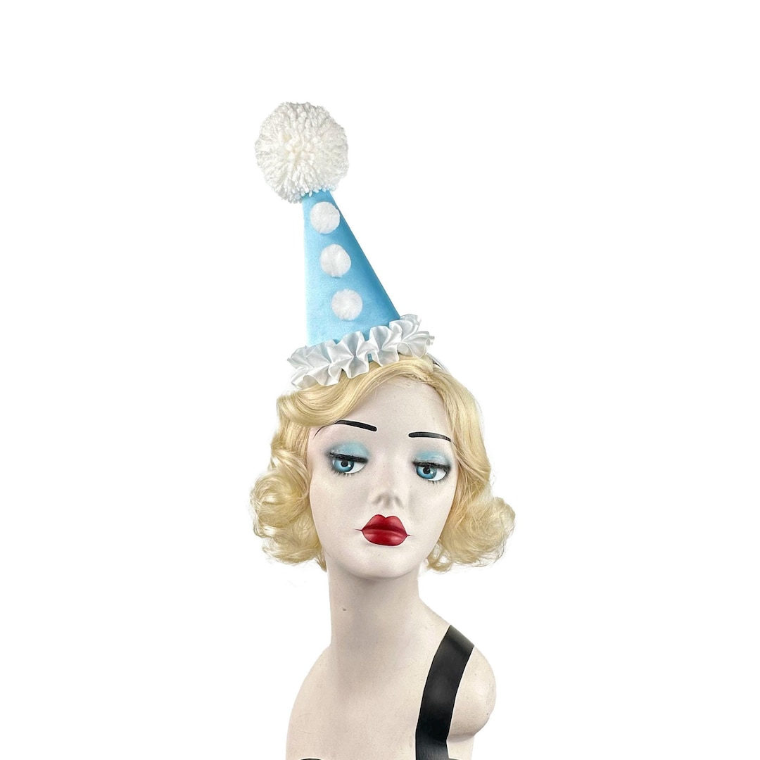 Light Blue Clown Hat, Cute Clown Costume, Cirque Costume, Kid's ...