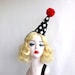 Mini Clown Hat, Black, White, and Red, Classic Circus, Halloween ...