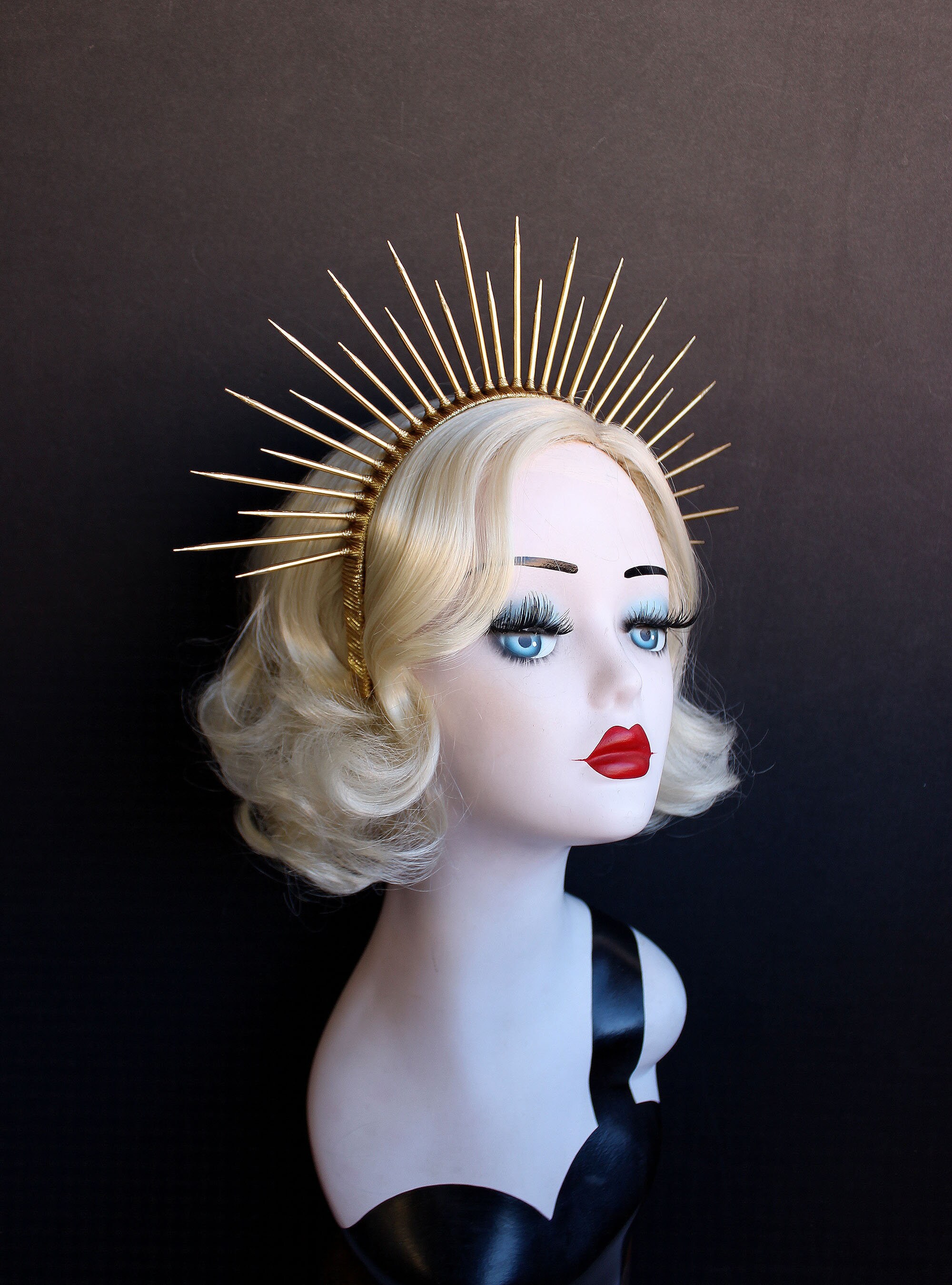 Silver Halo Crown 3 Silver Spike Crown Bridal Crown | Etsy