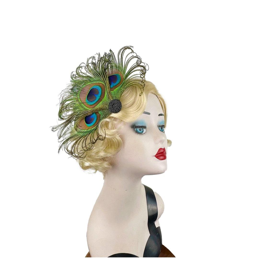 Peacock Feather Fascinator, Hair Accessory, Bridesmaids, Head Piece ...