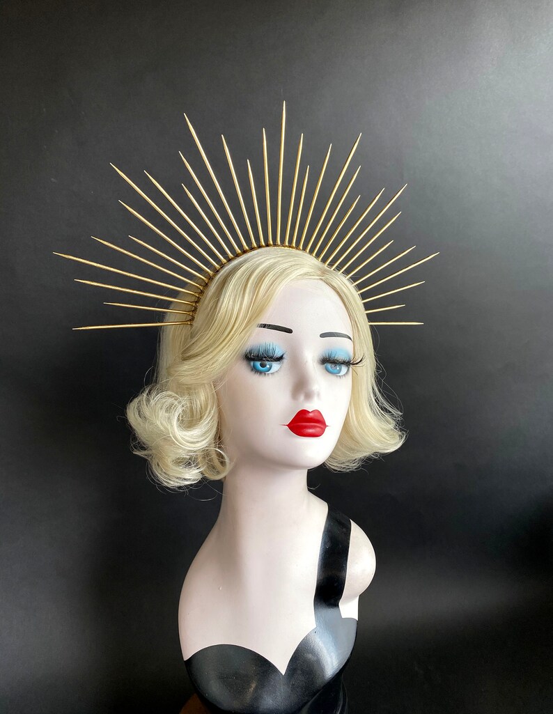 5 Gold Halo Star Crown Headpiece High Quality | Etsy