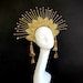 Sun Goddess Crown Headband, Halo Headpiece, Bridal Headdress, Virgin ...