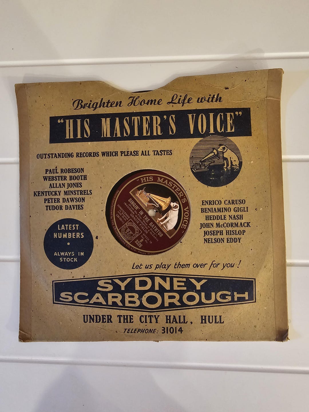 Gracie Fields 78rpm Shellac Record 1930 Singin in the Bathtub / the Punch & Judy Show HMV UK ...