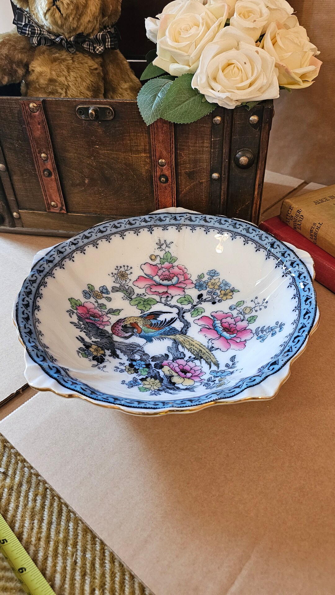 Vintage Losol Ware Bowl by Keeling and Co in Rare Shanghai Pattern C ...