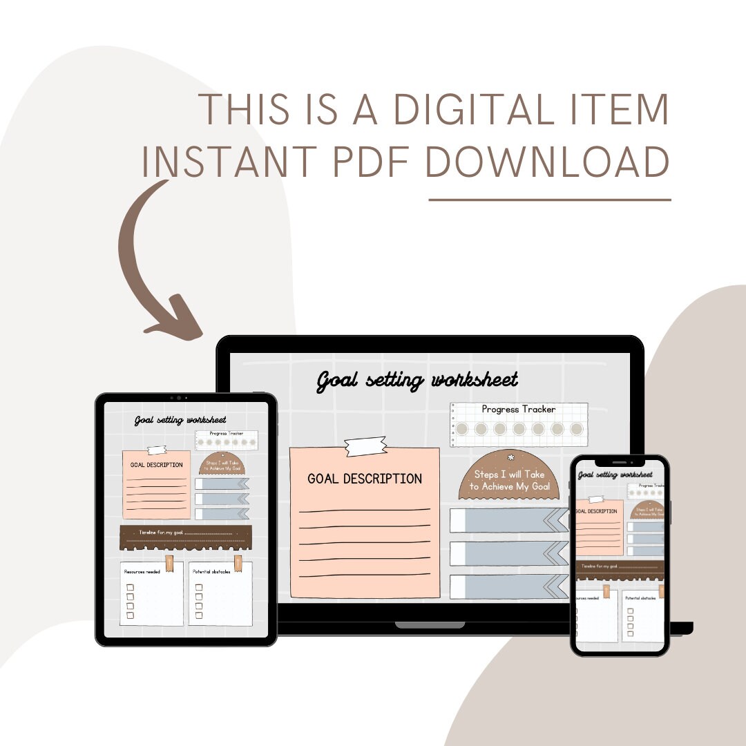 Goal Setting Worksheet Template Printable Worksheet, Goal Setting ...