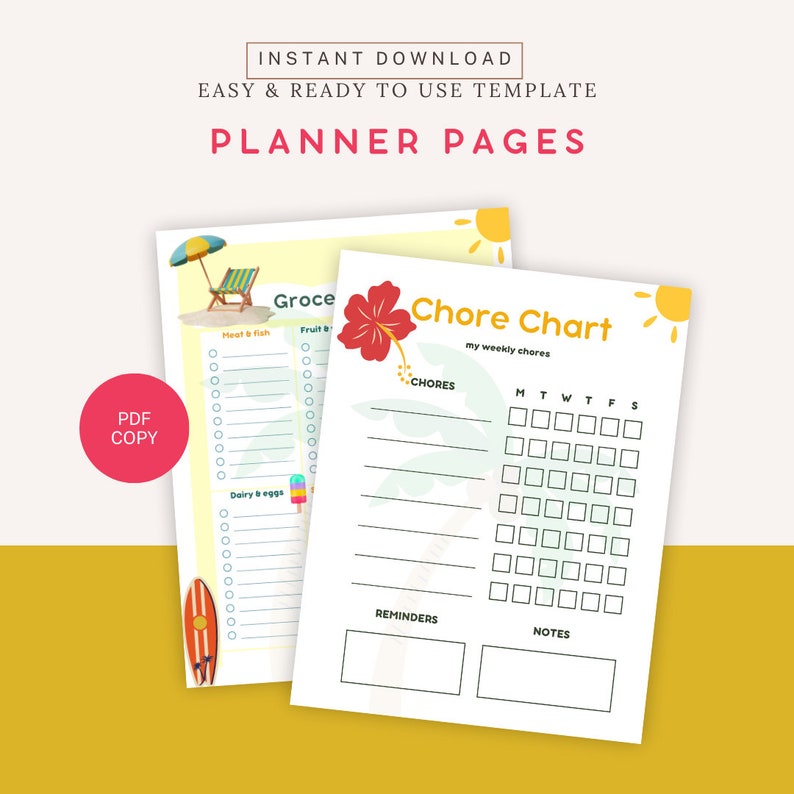 2024 Printable Kids Summer Planner, Printable Summer Planner, Summer ...