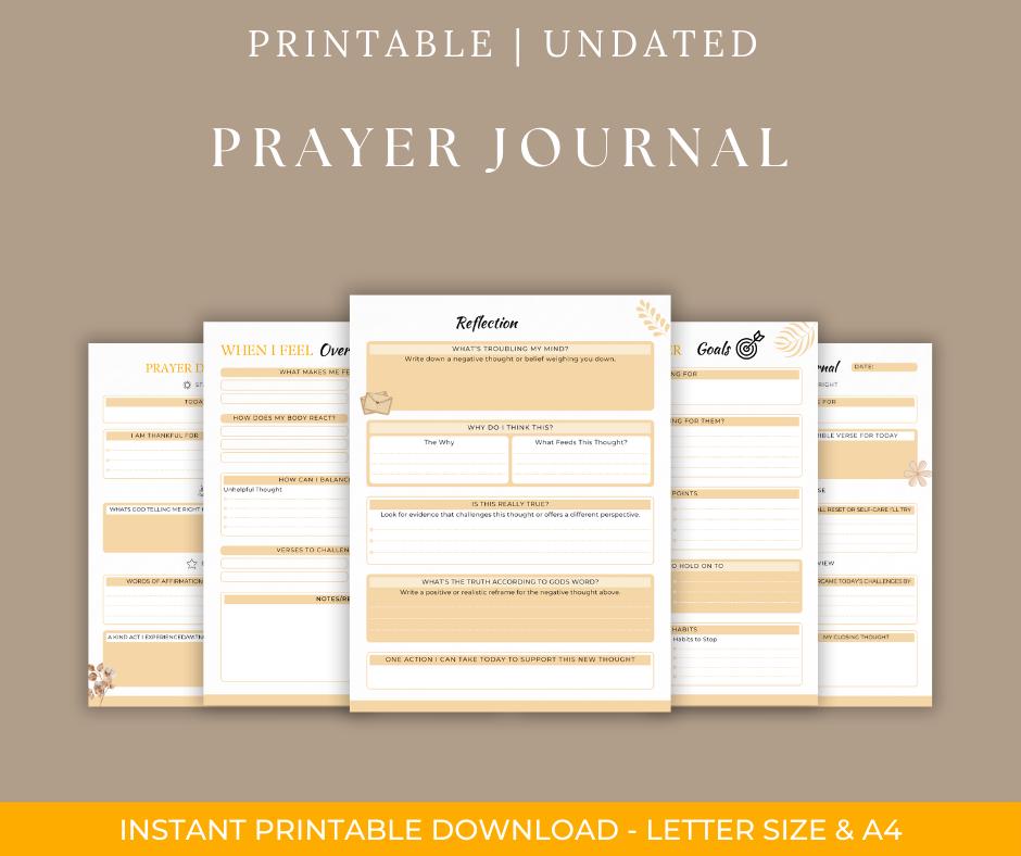 Digital Prayer Journal/ Prayer Journal/ Digital Bible Study Journal ...