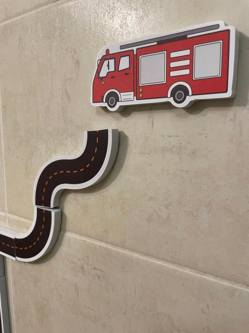 Fun EVA Bath Time Car Set 23 Piece Water Puzzle for Kids Soft and ...