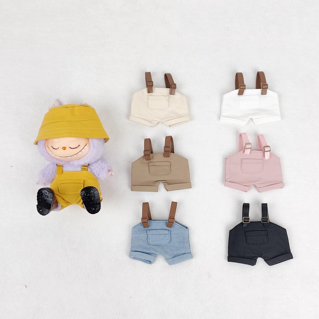 Labubu Overalls, 17 Cm Labubu V1/2 Doll Outfits Clothes, Doll Clothes ...