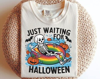 Just Waiting for Halloween PNG, Funny Halloween Png, Spooky Summer ...