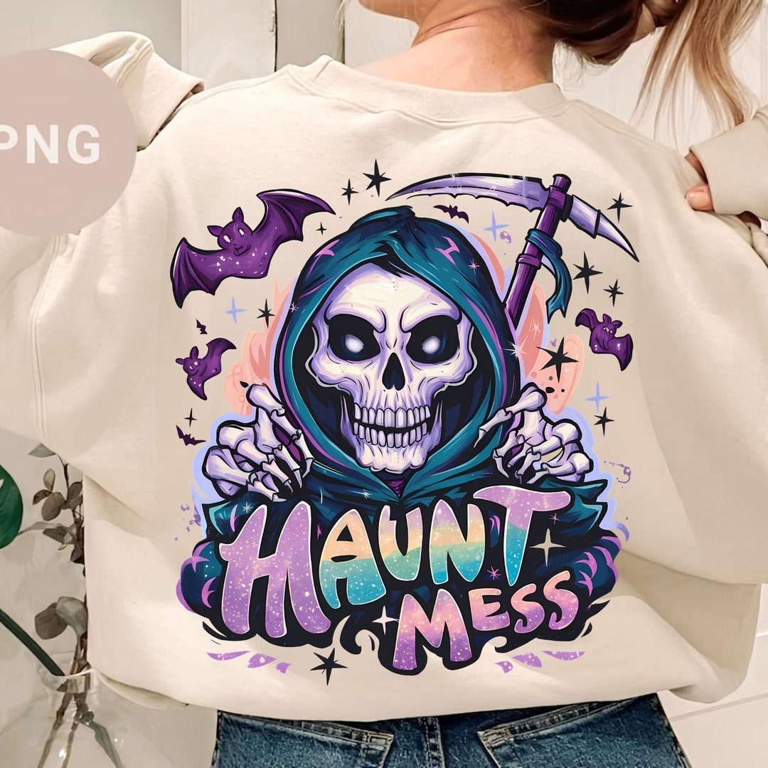 Haunt Mess PNG, Spooky Skeleton Clipart, Haunt Mess Clipart, Spooky ...