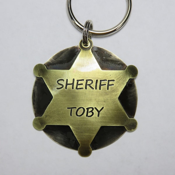 Custom Sheriff Badge Dog Tag - Etsy