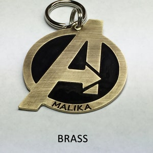 Letter "a" Dog Tag-pet ID Tag-unique Pet Tag-custom Hand Crafted ...