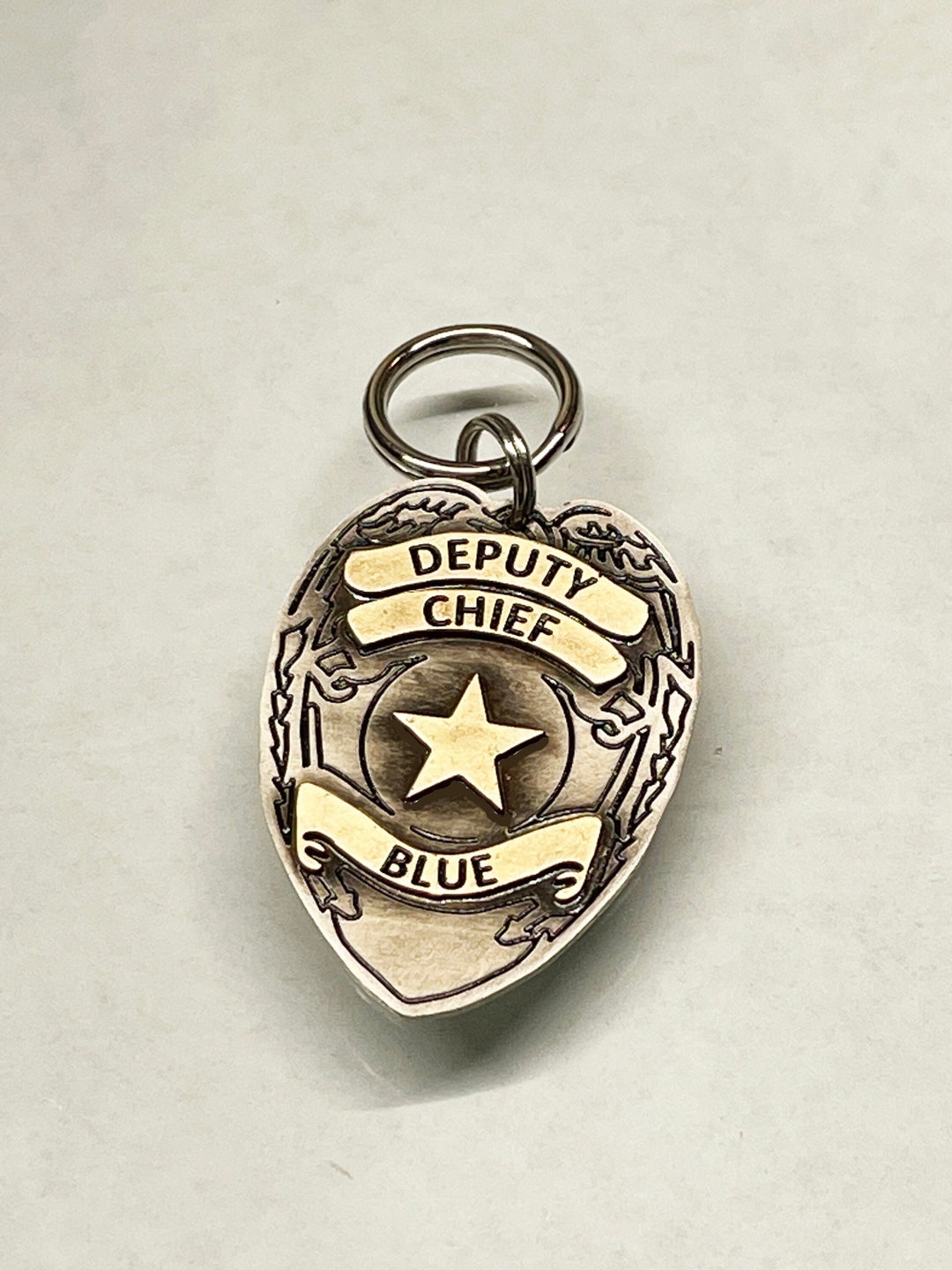 K9 FBI Police Deputy Chief Badge Dog Tag-custom Engraved Dog - Etsy
