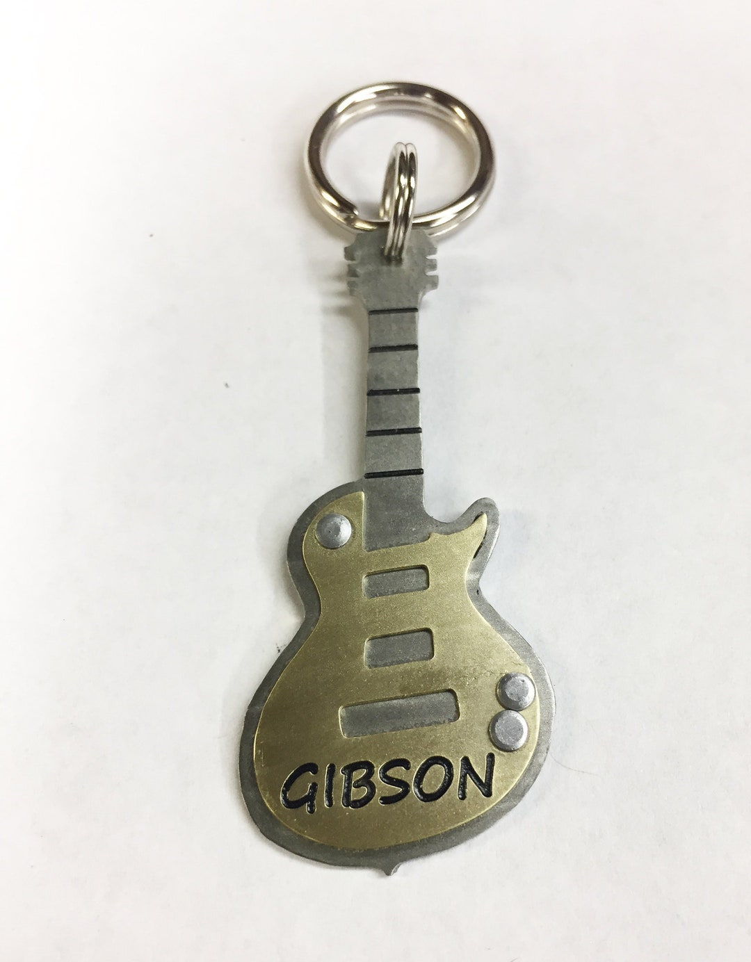 Guitar Shape Dog ID Tag-unique Guitar Pet Collar Tag-hand Cut Brass ...
