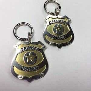 K9 Officer Police Badge Dog Tag-custom Engraved Dog Collar Tag-law ...