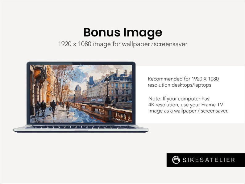 Paris FRAME TV Art in an Impressionistic Style. Digital Download. Can ...