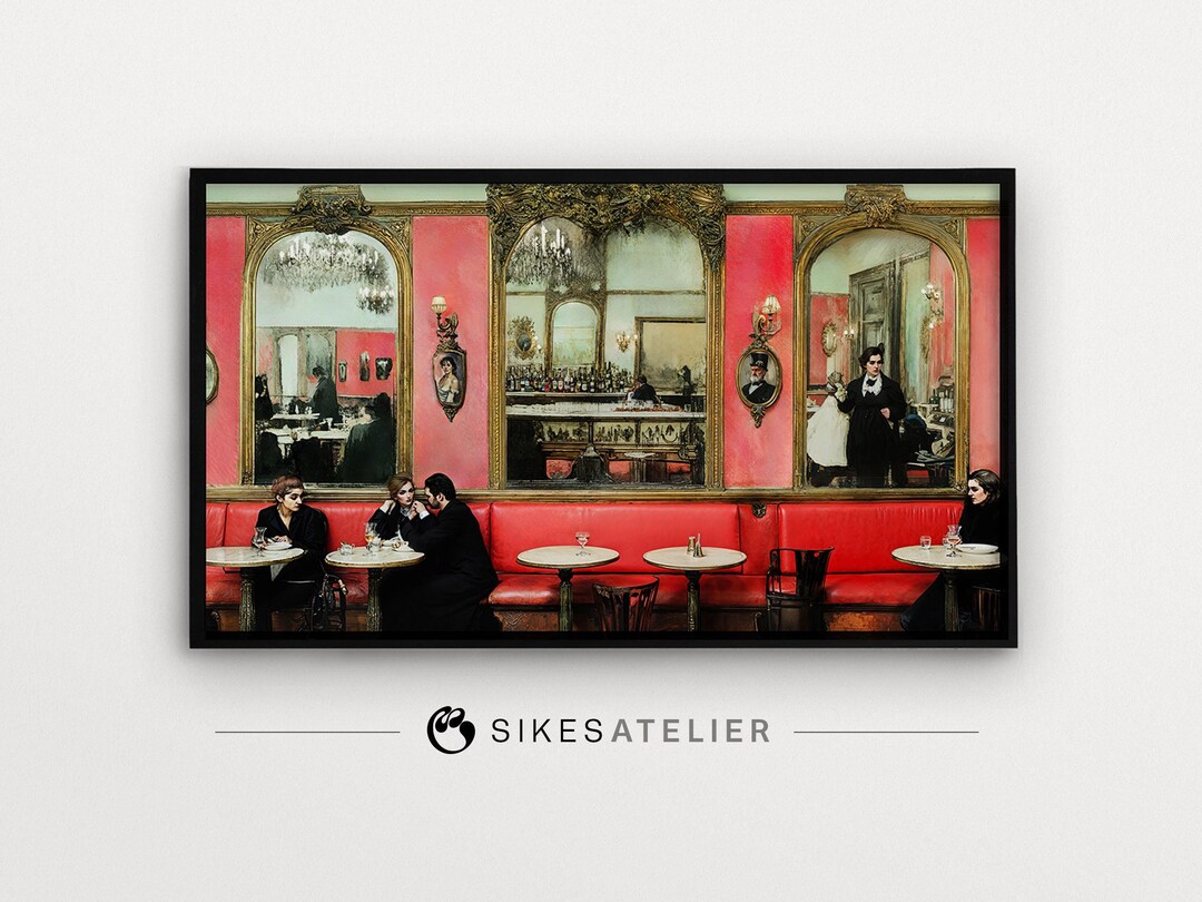 Rococo Cafe Frame TV Art & Desktop Wallpaper (digital Download) - Etsy