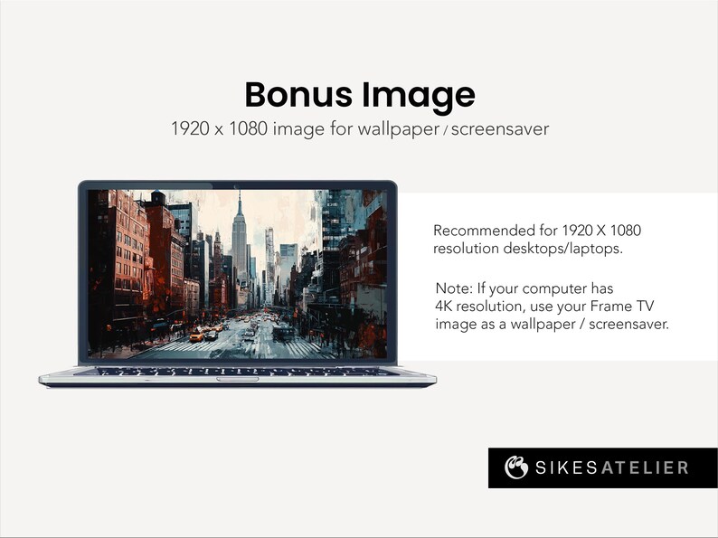 Abstract NYC FRAME TV Art & Desktop Wallpaper, New York Cityscape ...