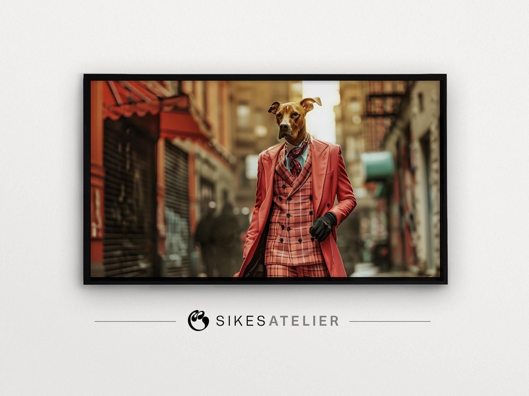FRAME TV Art and Desktop Wallpaper of a Stylish Great Dane in the City ...