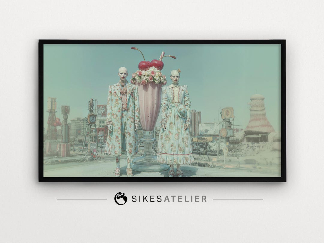 Frame TV Art and Desktop Wallpaper of an Eccentric Couple by a Giant ...