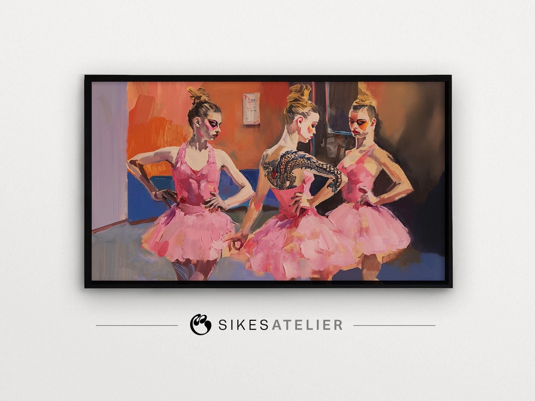 Ballet Dancers With Dragon Tattoos: Frame TV Art (digital Download) - Etsy