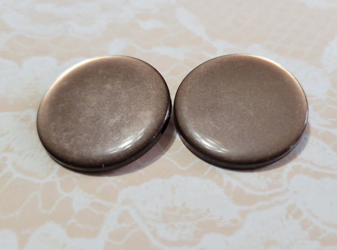 2 Big Light Brown Vintage Shank Buttons 1 1/16 Inch - Etsy