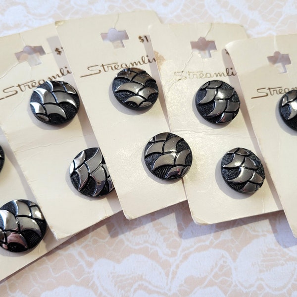 Silver Buttons - Etsy