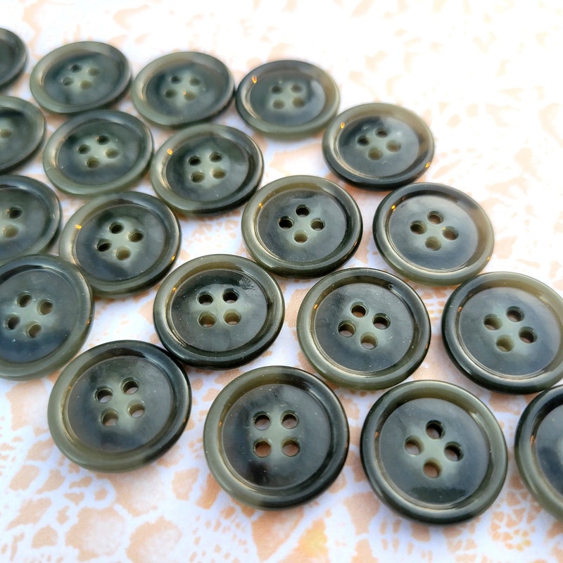 Green 3/4 Buttons - Etsy