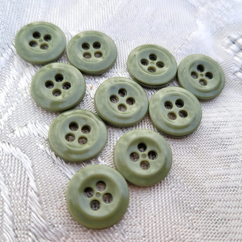 Green Buttons - Etsy