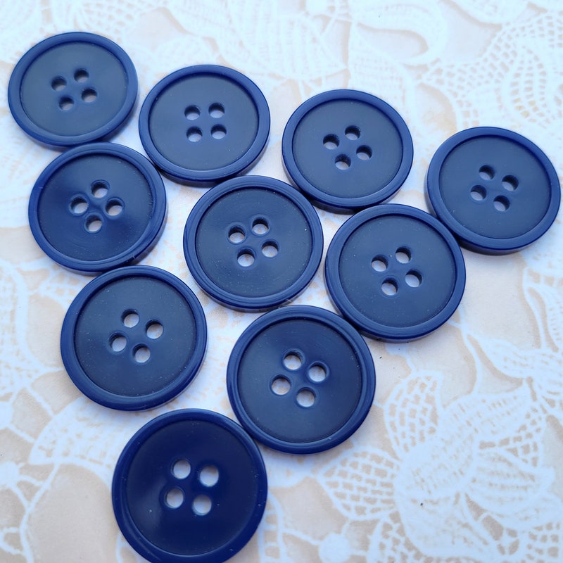Blue Buttons - Etsy