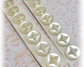 White Star Buttons | Etsy